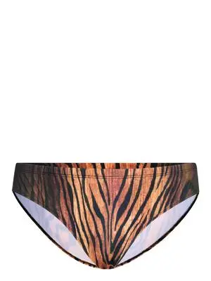 Jean Paul Gaultier Printed Swim Briefs - Brown