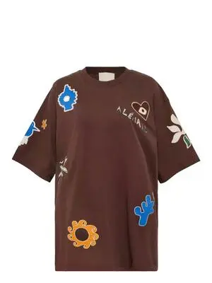 ALEMAIS Sirocco Embroidered T-shirt - Brown