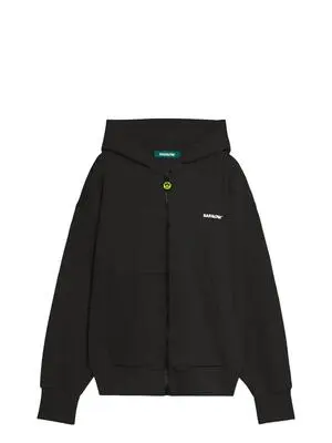 BARROW Hooded Zip-up Sweatshirt - Black