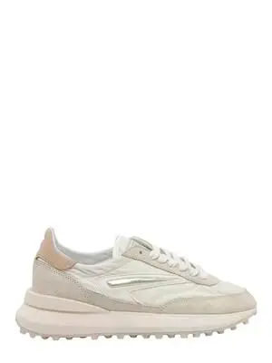 D.a.t.e. Suede Athleta Sneakers - Neutrals