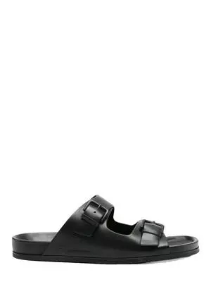 Ami Buckle Strap Sliders - Black