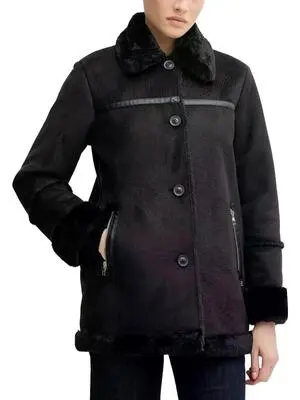 GAUDI Faux Fur Coat - Black