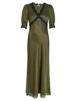 Rixo Annina Midi Dress - Green