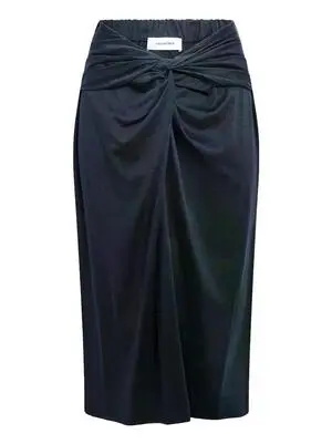 YVES SALOMON Draped Skirt - Black