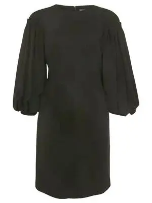Alexander McQueen Puff-sleeve Mini Dress - Black