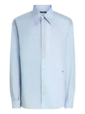 Dolce & Gabbana Tailored Linen Shirt - Blue