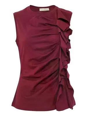 Ulla Johnson Clio Sleeveless Top - Red