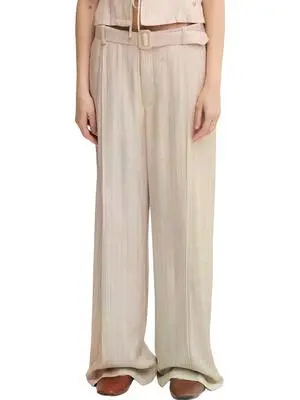 MOS MOSH Pinstripe Trousers - Neutrals