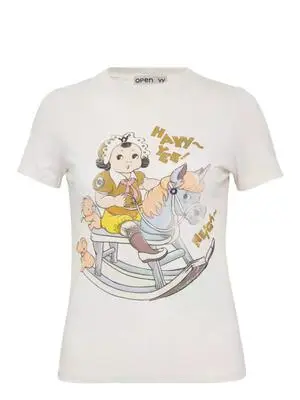 OPEN YY Rocking Baby T-shirt - Neutrals