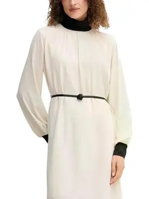 GAUDI Belted Midi Dress - Neutrals