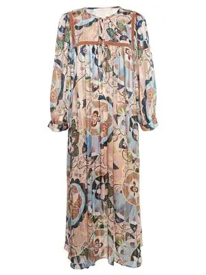 See By Chloé Floral Print Midi Dress - Neutrals