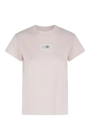 MAISON MARGIELA Logo-detail T-shirt - Pink