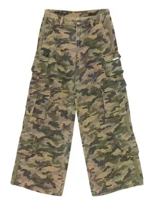 Ksubi Dropout Camouflage Cargo Pants - Green