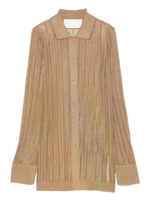 CIRCUS HOTEL Open-knit Cardigan - Neutrals