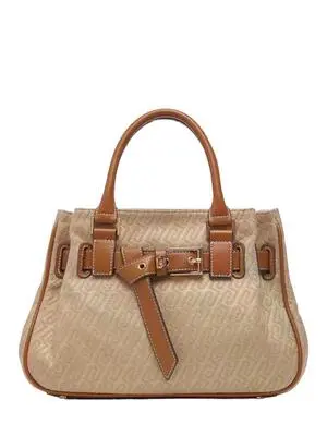 Liu Jo Jacquard Buckle Tote Bag - Neutrals