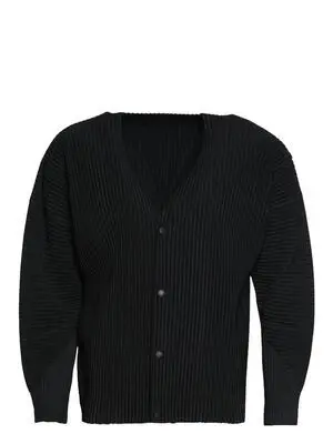 HOMME PLISSÃ ISSEY MIYAKE Pleated Cardigan - Black