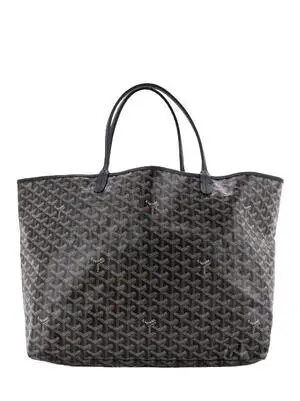 Goyard Saint Louis Tote Coated Canvas Gm Black