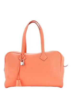 HERMES Victoria Ii Bag Clemence 35 - Crevette