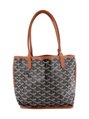 GOYARD Anjou Reversible Mini Tote Coated Canvas - Brown