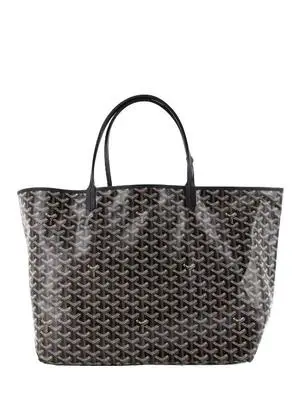 Goyard Saint Louis Tote Coated Canvas Gm - Black