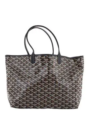 Goyard Saint Louis Tote Coated Canvas Pm Black