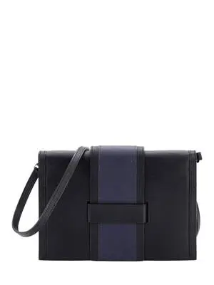 HERMES H Passant Clutch Shoulder Bag Evercolor - Noir