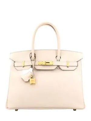 HERMES Birkin Handbag Light Epsom 30 - Craie