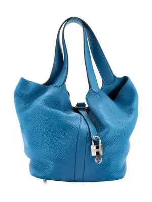 HERMES Picotin Lock Bag Clemence Gm - Bleu Izmir