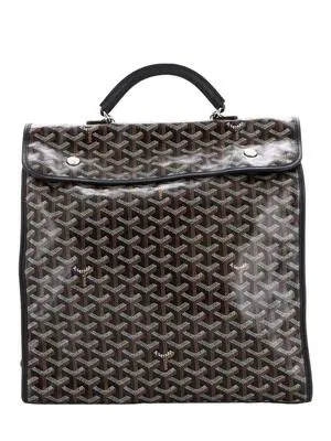 GOYARD Saint Leger Briefcase Backpack Coated Canvas - Black