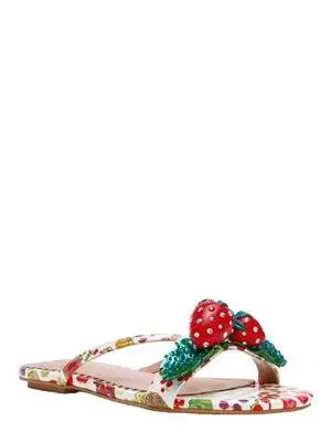 Betsey Johnson Garrik Strappy Sandal - White Multi