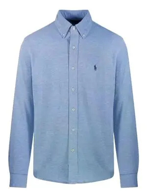 Ralph Lauren Polo Pony-embroidered Shirt - Blue