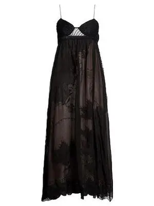 Farm Rio Special Lace Sleeveless Maxi Dress - Black