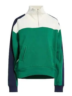 Rag & Bone Multicolor Embroidered Logo Turtleneck Sweatshirt - Ivory