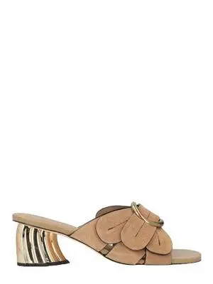 Farm Rio Sandals In Leather - Beige