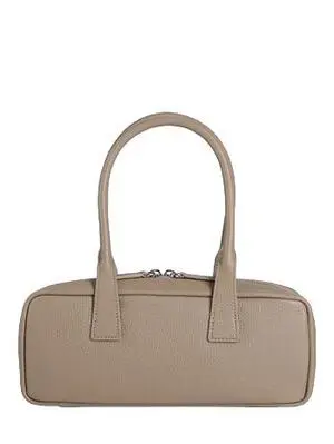 Staud Khaki Leather Baguette Bag - Beige