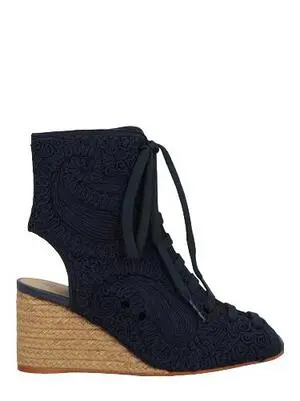 CastaÑer Etro X Open Toe Ankle Boots - Navy