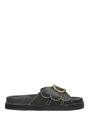 Farm Rio Leather Sandals - Black