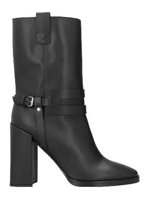 HYINA Ankle Boots In Calfskin - Black