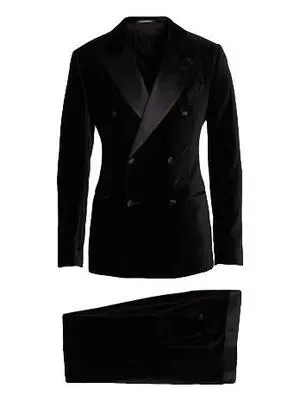 Emporio Armani Suit Size Polyester - Black
