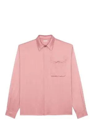 Saint Laurent Silk Satin Shirt - Pink