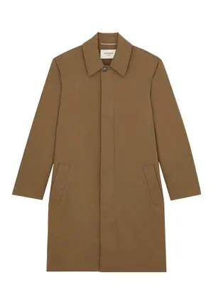 Saint Laurent Cotton Trench Coat - Brown