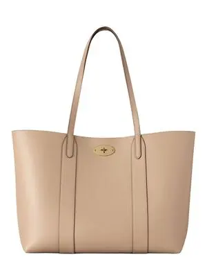 Mulberry Small Leather Bayswater Tote - Beige
