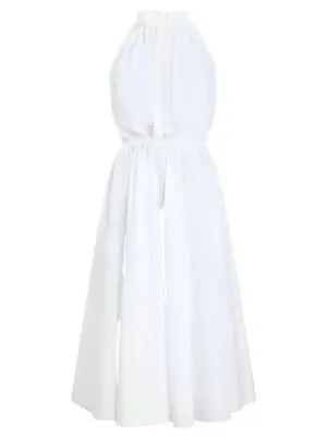 Patou Halterneck Maxi Dress - White