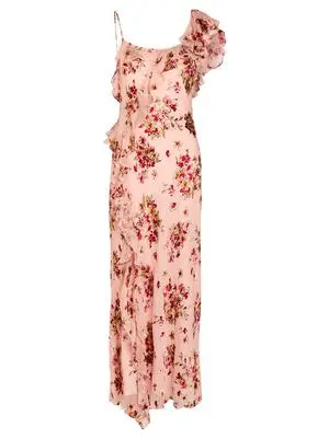 Rixo Floral-print Woven Maxi Dress - Pink
