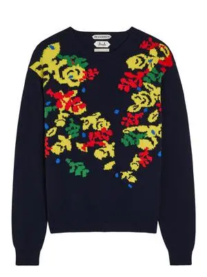 JW ANDERSON Floral Wool Jumper