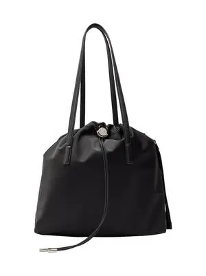 Moncler Drawstring Nylon Tote Bag - Black