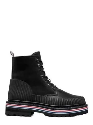 Thom Browne Lace-up Ankle Boots - Black