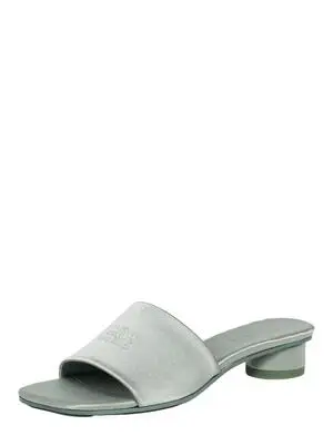 MAISON MARGIELA Embossed Logo Sandals - Pussywillow Grey
