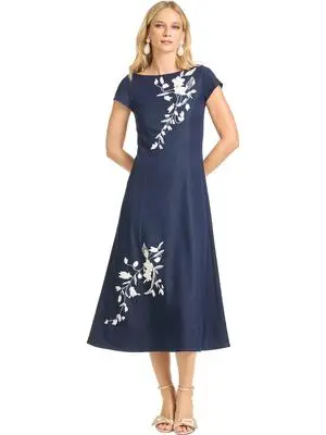 Sachin & Babi Carrie Tea-length Dress - Denim