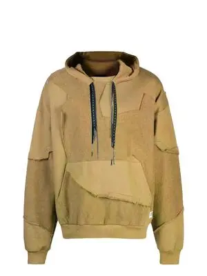 MOSTLY HEARD RARELY SEEN Paneled Hoodie - Brown